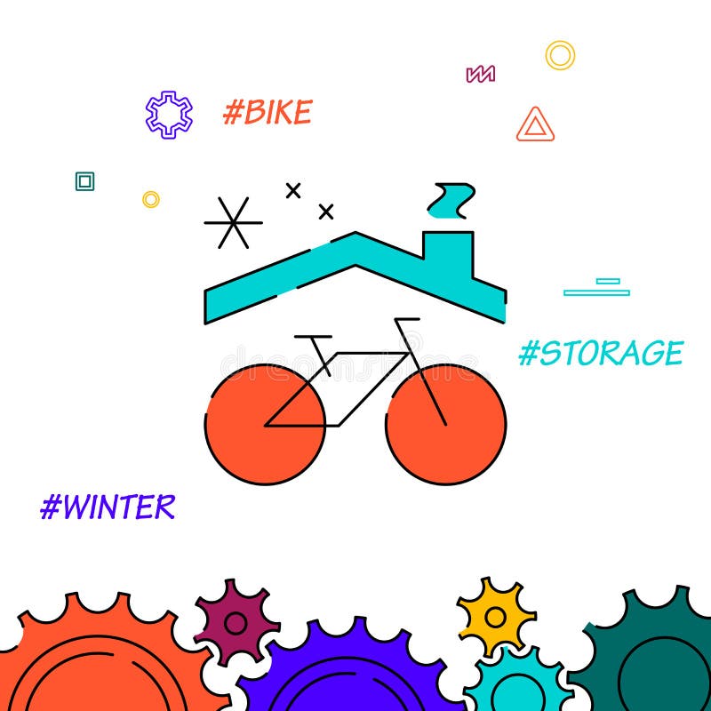 Bicycle Storage Stock Illustrations – 706 Bicycle Storage Stock ...