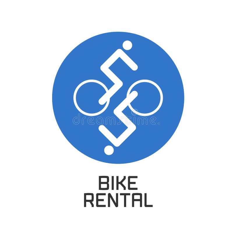 Bicycle Shop, Rent a Bike, Bicycle Repair Set of Vector Logo, Icon ...
