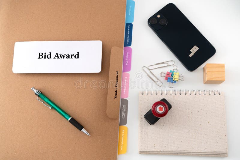 Photo Illustration for Procurement or Tender Process Called Bid Award ...