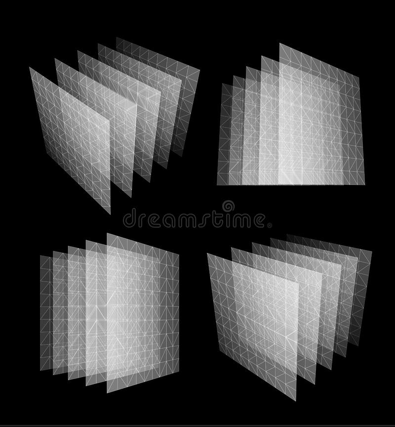 Bid Data Center Abstract Geometric Vector Illustration. New Technology ...