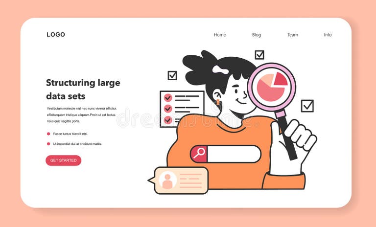 Bid Data Structuring Web Banner or Landing Page. Data Optimization ...