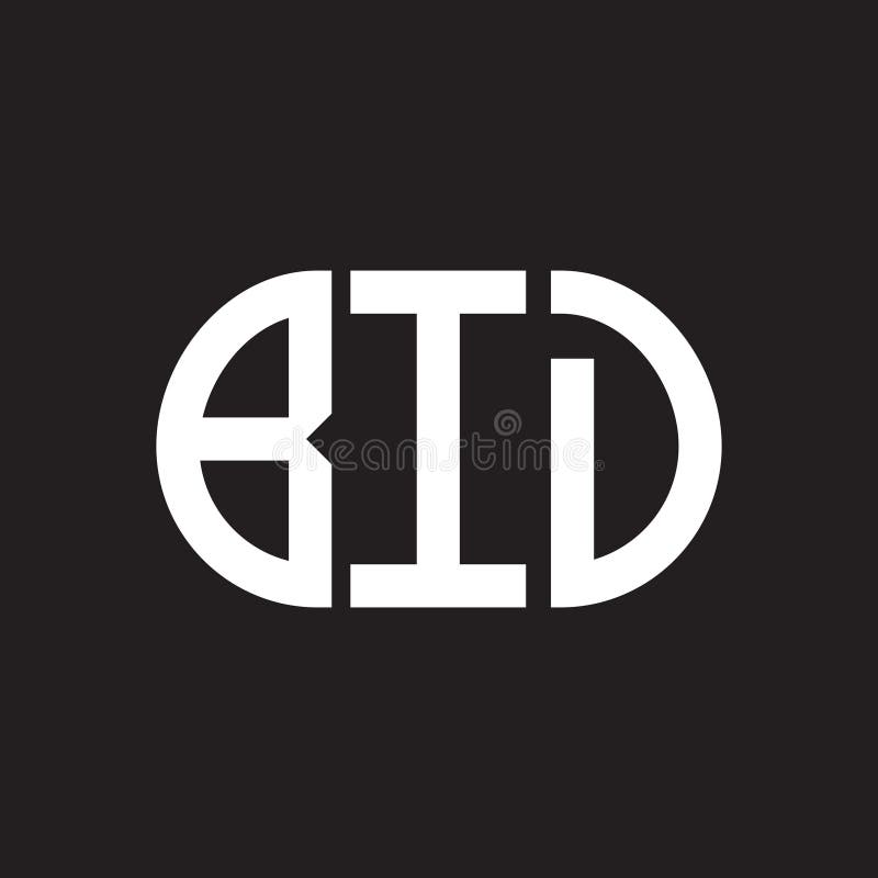 BID Letter Logo Design on Black Background. BID Stock Vector ...