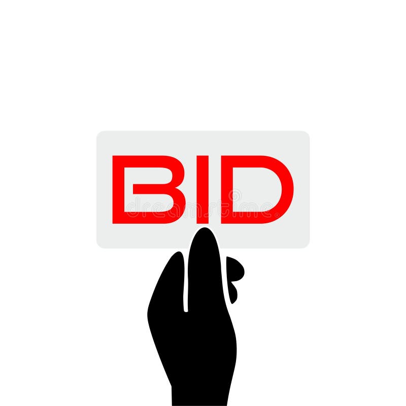 Bid Sign Stock Illustrations – 10,576 Bid Sign Stock Illustrations ...