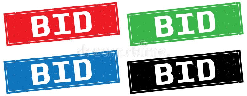 BID red stamp text stock vector. Illustration of money - 42740366
