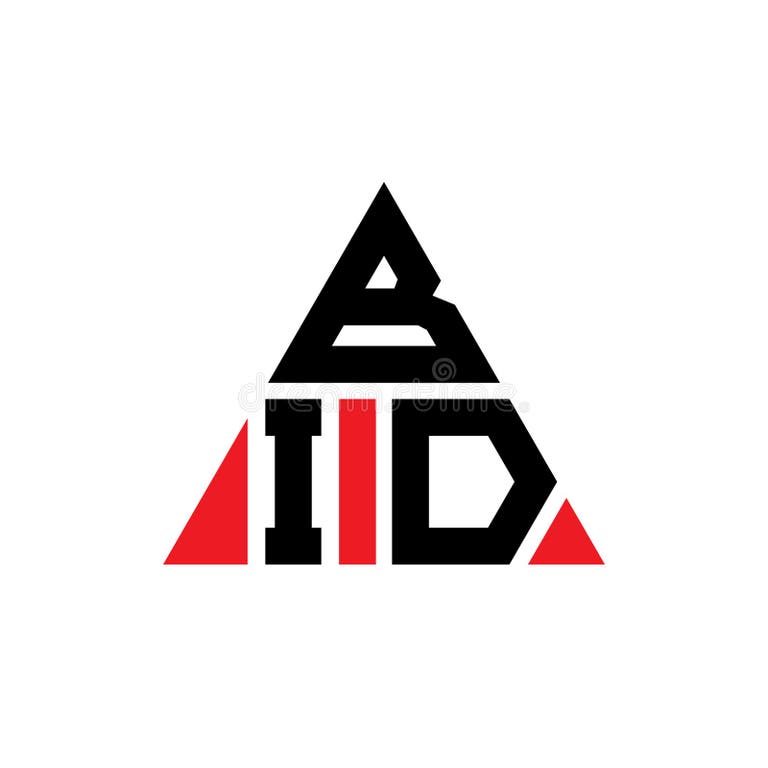 BID Triangle Letter Logo Design with Triangle Shape. BID Triangle Logo ...