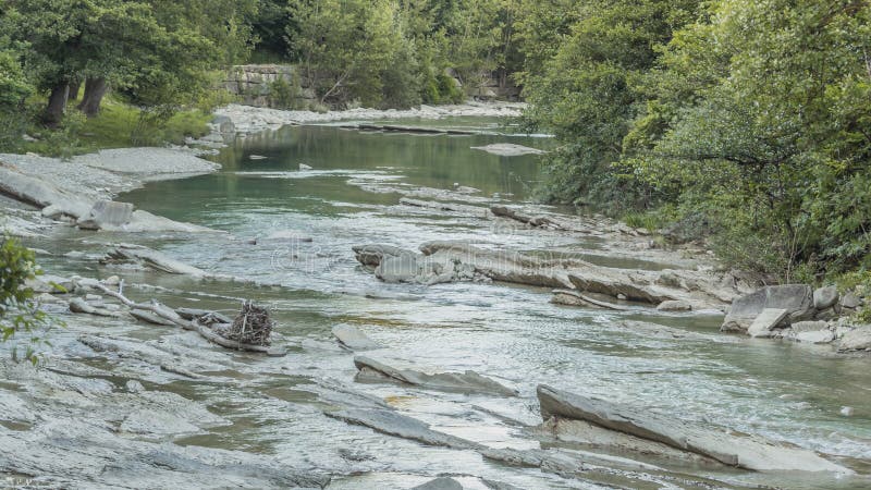 The Bidente River Flowing through Central Italy in the Emilia Romagna ...