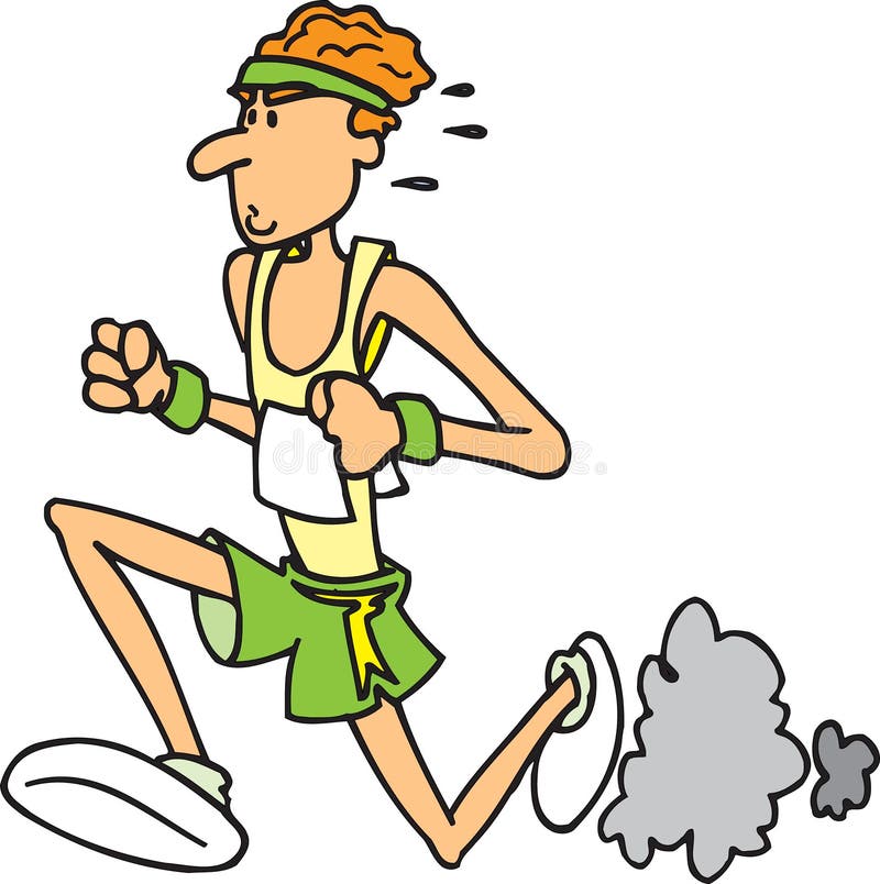 Biegacze ilustracja wektor. Ilustracja złożonej z atlety - 9437509