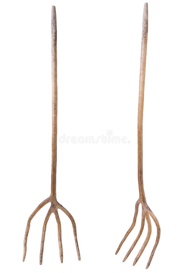 Bieldo De Madera Aislado En Blanco Imagen de archivo - Imagen de objeto ...