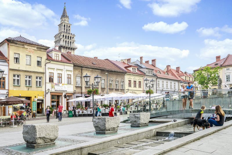 BIELSKO BIALA, POLAND - MAY 27,2016: Old Town Editorial Stock Image ...