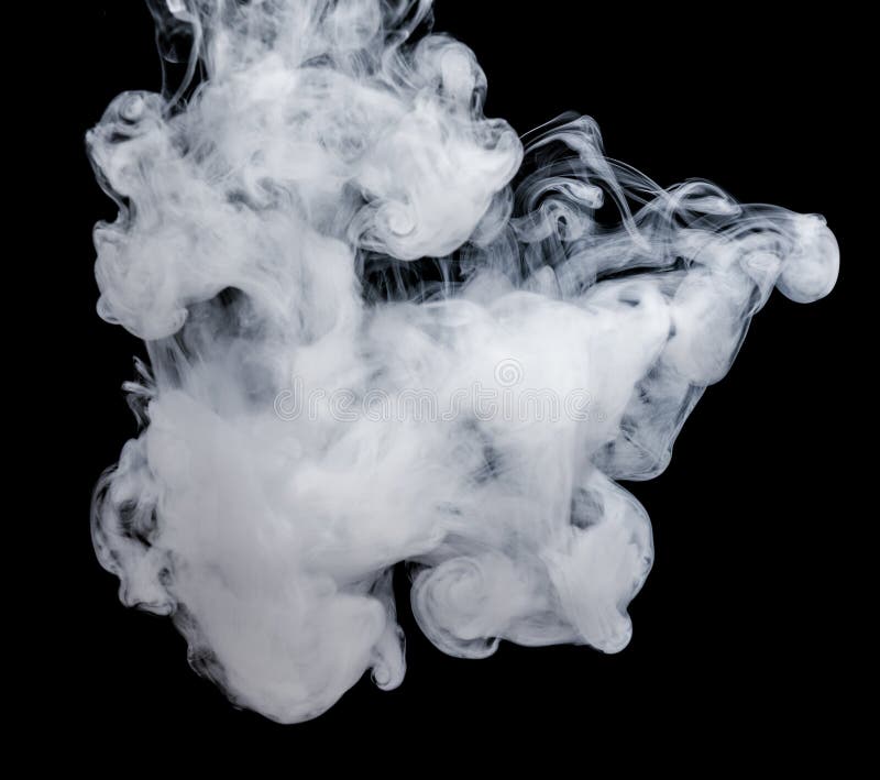 Bielu Dym Na Czarnym Tle Parawanowy Mieszanka Tryb Obraz Stock - Obraz ...