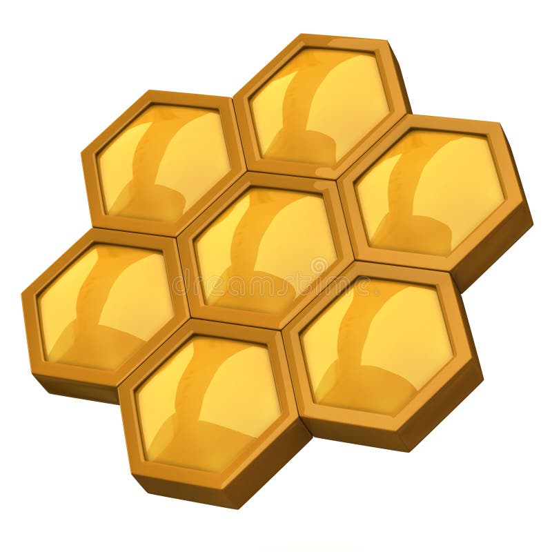 Bienenwabe stock abbildung. Illustration von auszug, bienenwabe - 18997195