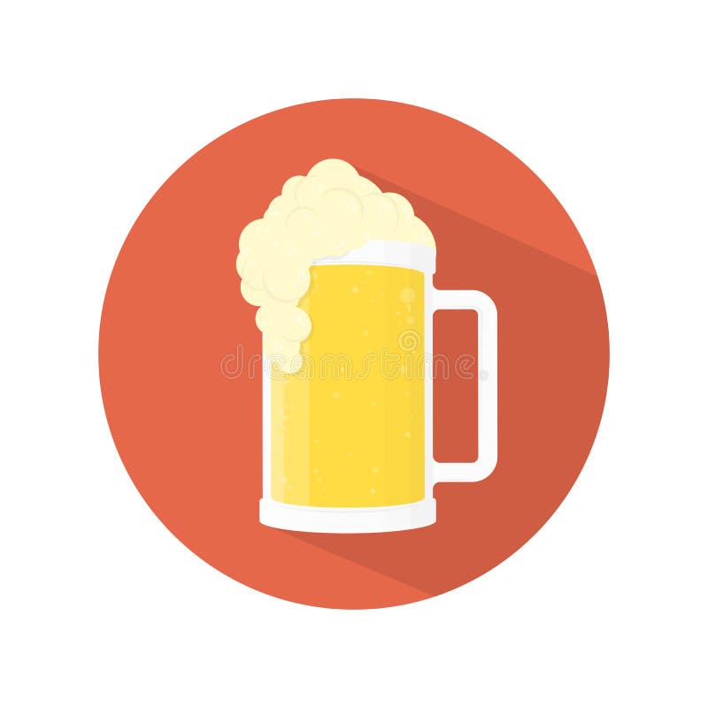 Bier vectorpictogram vector illustratie. Illustration of drank - 90638598