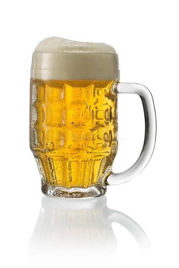 Bierpitcher Mit Schaumstoff Stockbild - Bild von flüssigkeit, kalt ...