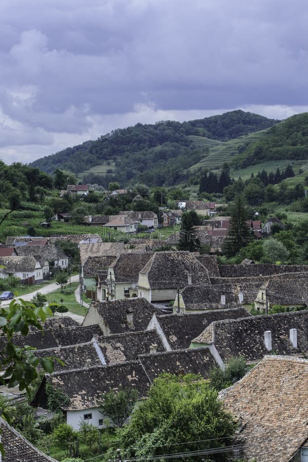 Biertan, Romania, Europe, the Lower Part of Foreshortening Editorial ...