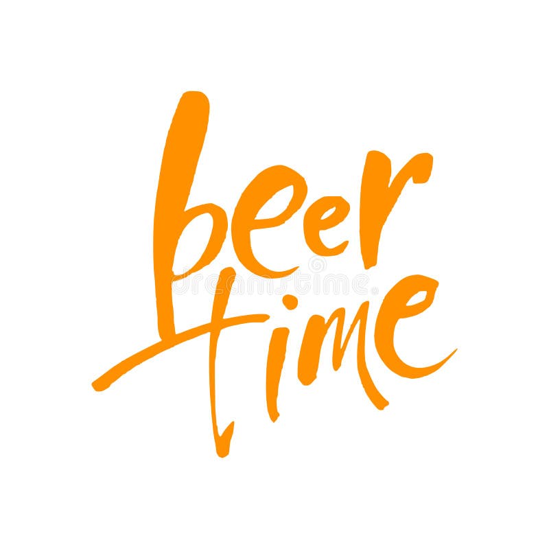 Biertijd Illustratie Voor Web, Affiche, Uitnodiging Stock Illustratie ...
