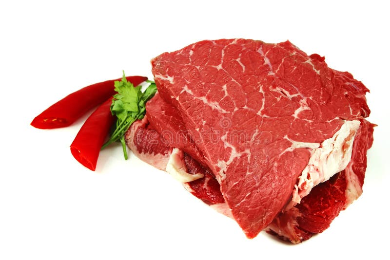 Bife cru da carne da carne foto de stock. Imagem de alimento - 7937050