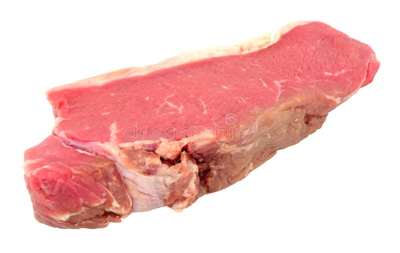 Bife Do Lombo Grosso Cru Do Corte Foto de Stock - Imagem de alimento ...
