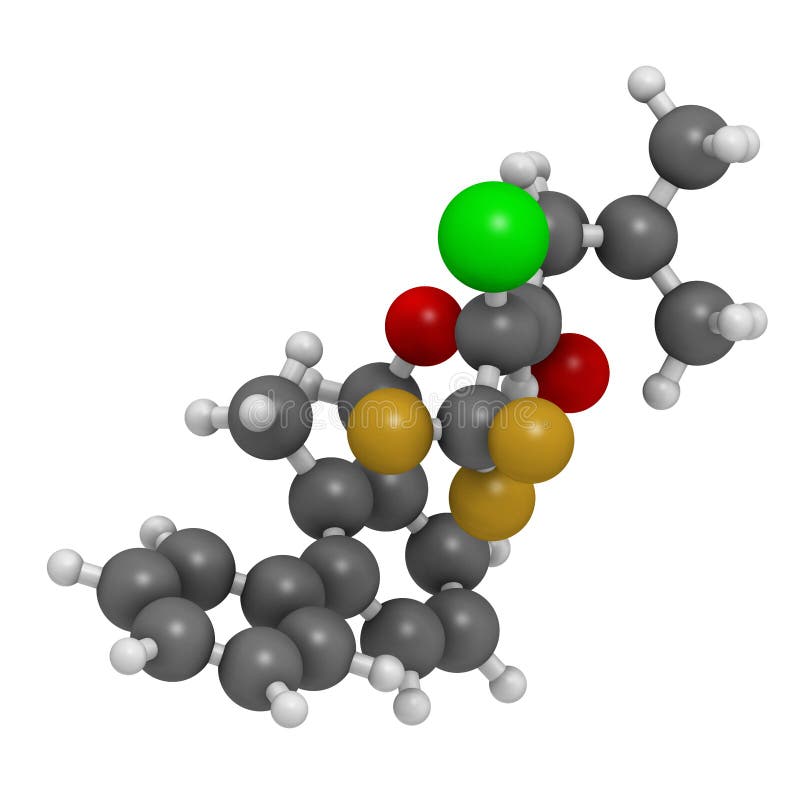 Bifenthrin Insecticide Molecule, Pyrethroid Class. Skeletal Formula ...
