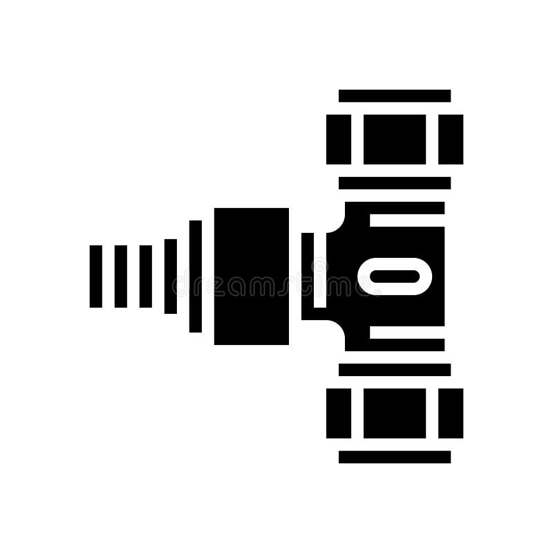 Bifurcation Pipe of Drainage System Glyph Icon Vector Illustration ... Bifurcation Pipe of Drainage System Glyph Icon Vector Illustration ...