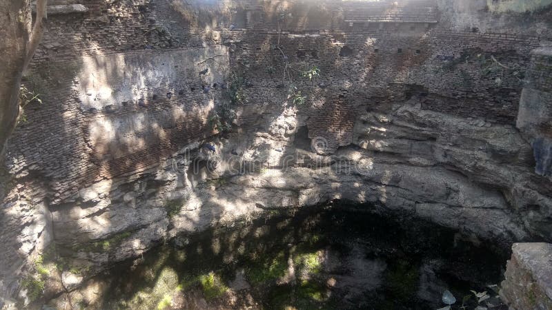 Big abondoned well stock photo. Image of plant, geology - 178350748