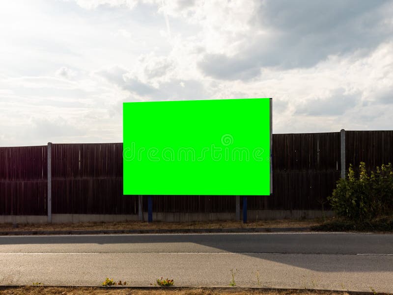 Big Advertisement Billboard with an Empty Space Stock Photo - Image of ...
