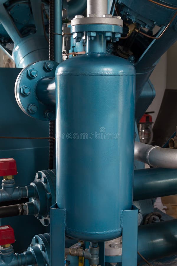 Big air compressor. stock image. Image of cooler, energy - 103978387