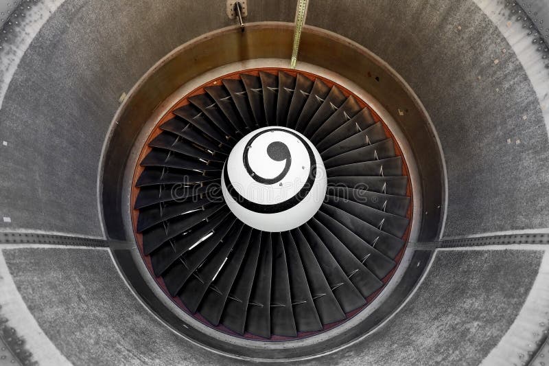 Big Airplane Engine Propeller Stock Photo - Image of turbine, large ...