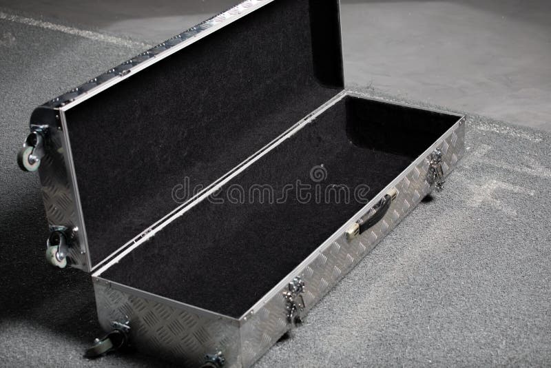 Big Portable Aluminum Tool Box Stock Photo - Image of style, safety ...