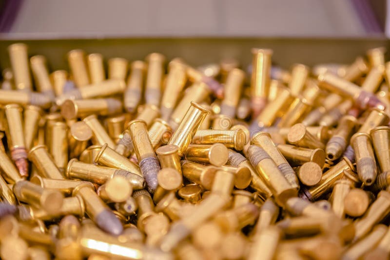 Big Ammo Box Full of Bullets Stock Photo - Image of ammunition ...