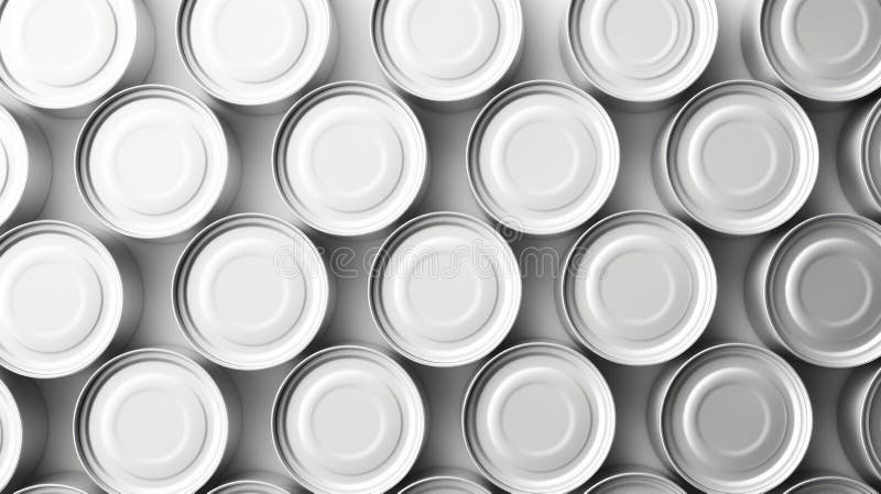 Big Amount of Aluminum Tin Cans for Soft Drinks. Neural Network Ai ...