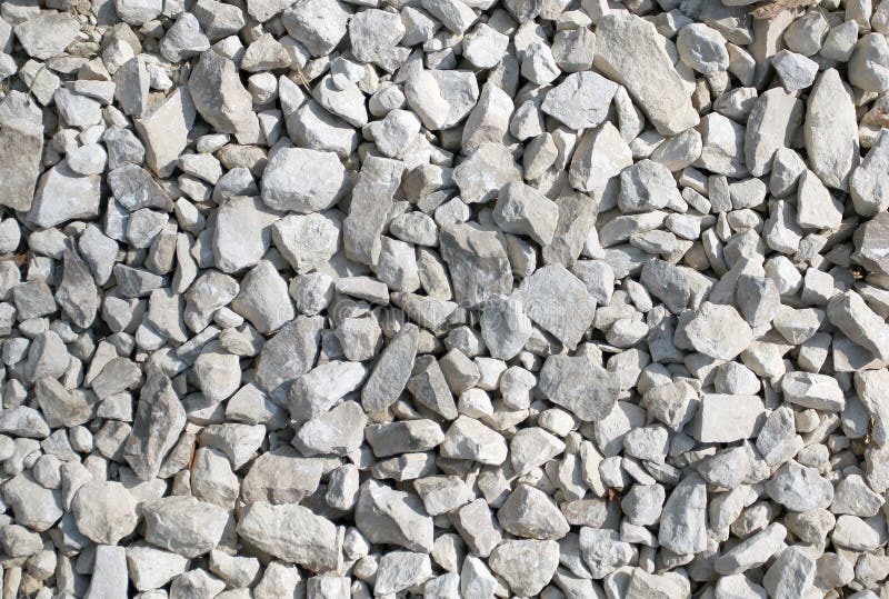 The Big Amount of Light Grey Stones Laying on the Ground Stock Photo ...