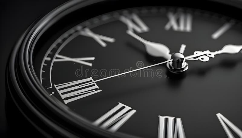Big analog clock stock photo. Image of hands, deadline - 303553906