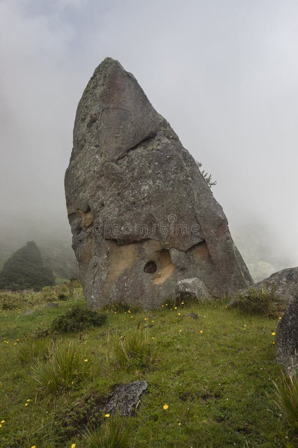 Ancient Monolith Ponce Detail in Tiwanaku, Bolivia Stock Image - Image ...