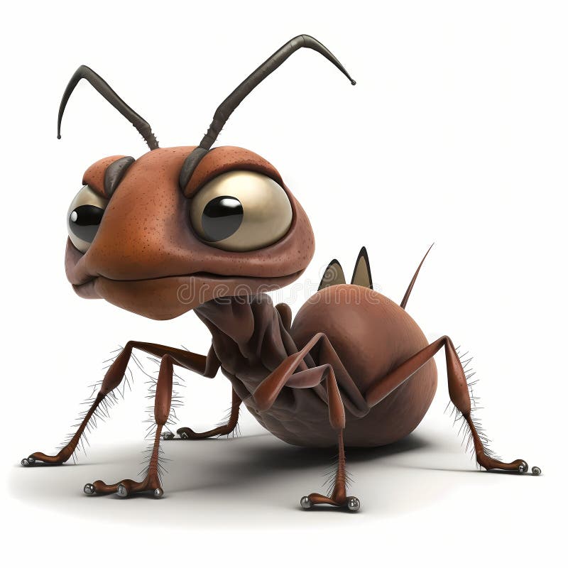 Big Ant Cartoon. Generative AI Stock Illustration - Illustration of ...