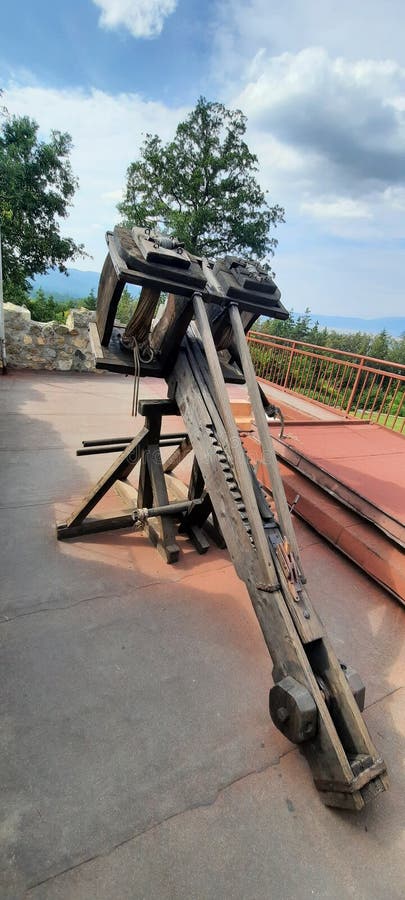 Big Arbalester from Bulgarian Castle Calimali Grad Stock Image - Image ...