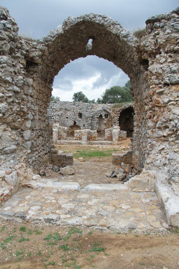 Big arch and ruins stock image. Image of window, milas - 29885671