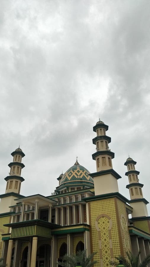 Big architecture of mosque stock photo. Image of monastery - 227846596