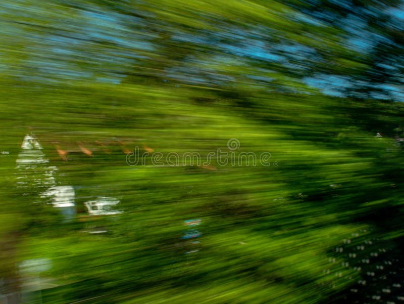 Big Art Shot from a Moving Train Stock Illustration - Illustration of ...