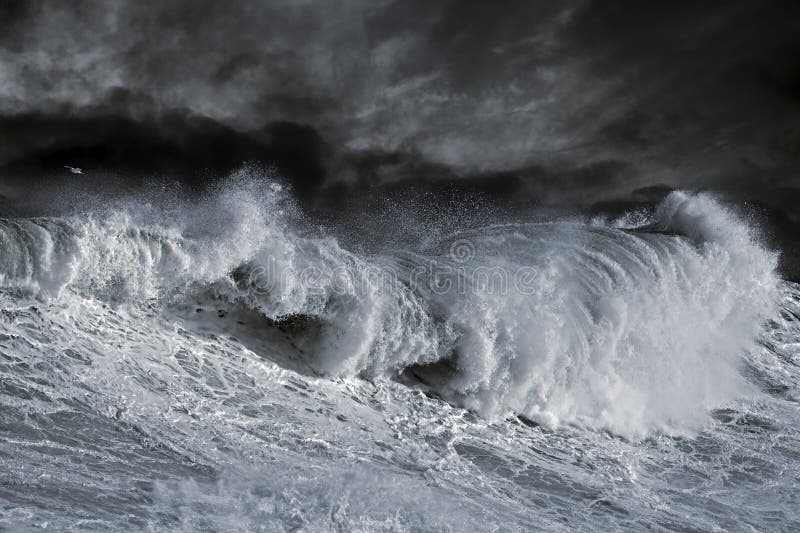 Big Atantic wave stock photo. Image of storm, water - 313256806