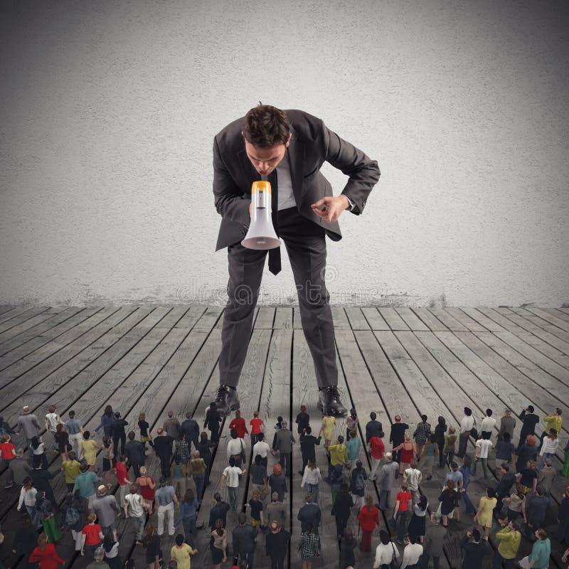 Orders from Above. 3D Rendering Stock Photo - Image of obedience, call ...