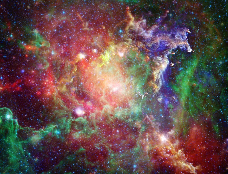 Big Babies in the Rosette Nebula Stock Illustration - Illustration of ...