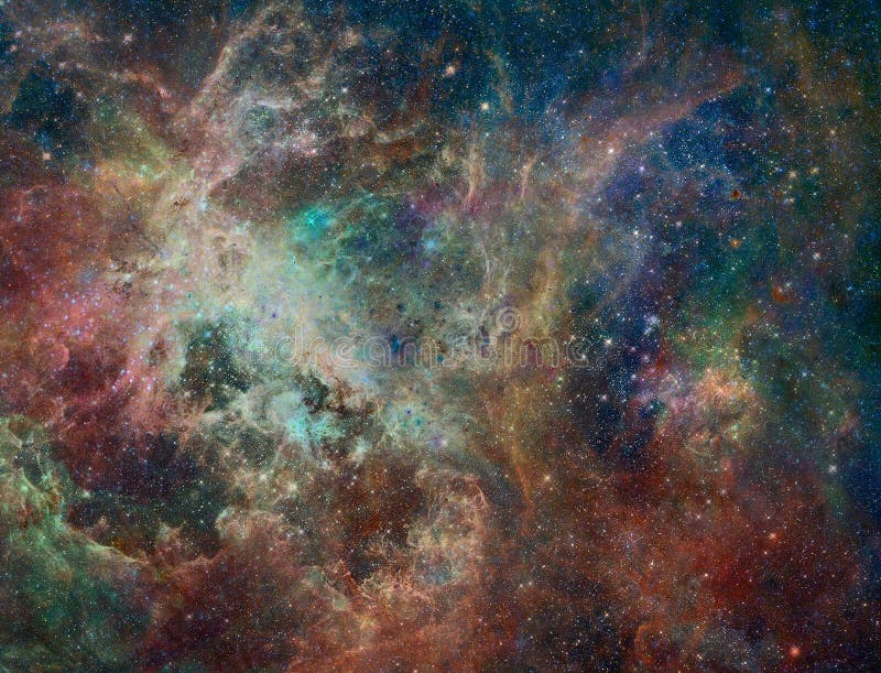 Big Babies in the Rosette Nebula Stock Illustration - Illustration of ...
