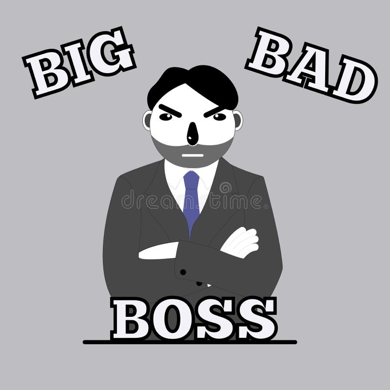 Bad Boss stock vector. Illustration of expression, career - 30540435