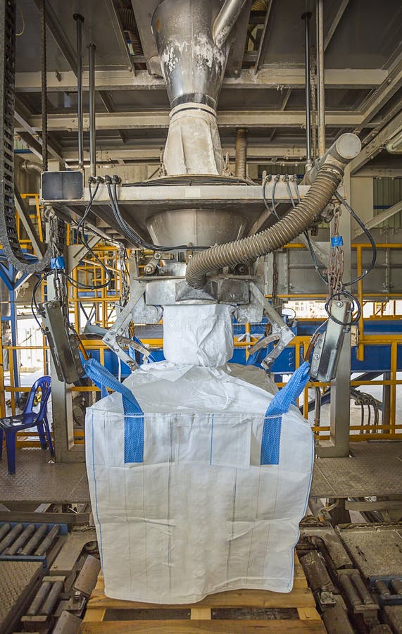 Big bag of chemical powder stock image. Image of machine - 67176211