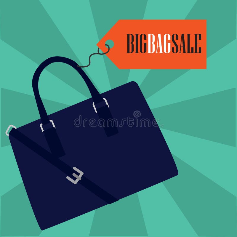 Big Bag Sale. Vector Illustration Decorative Design Stock Vector ...