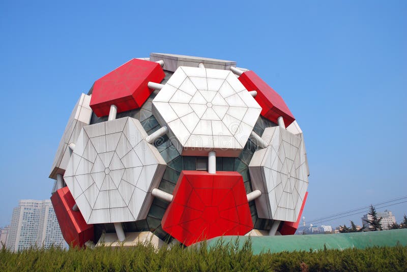 Big Ball stock photo. Image of modern, blue, nesagon, green - 4755318