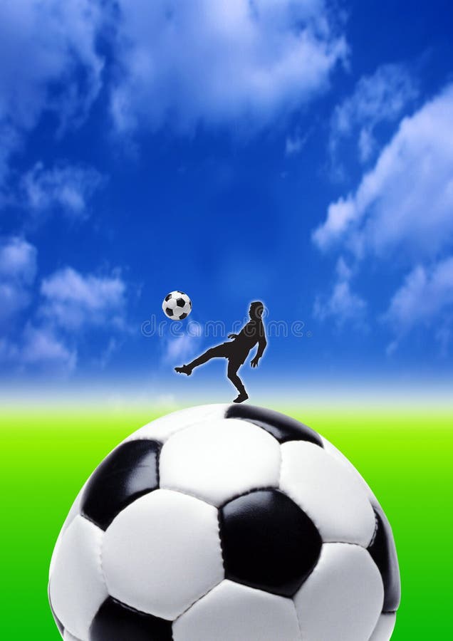 Big ball kick stock photo. Image of grass, kick, player - 2365424