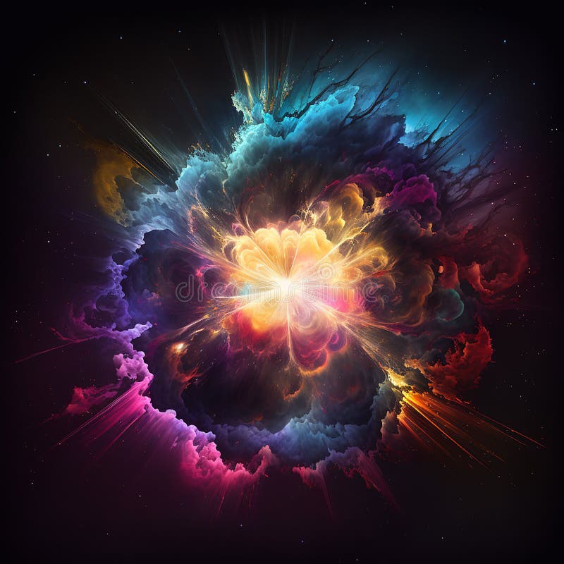 Big bang cosmos stock illustration. Illustration of star - 274434883