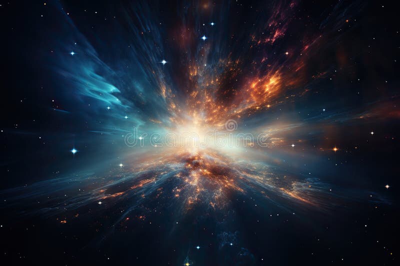 Big Bang in Deep Space. Birth of the Universe Stock Image - Image of ...