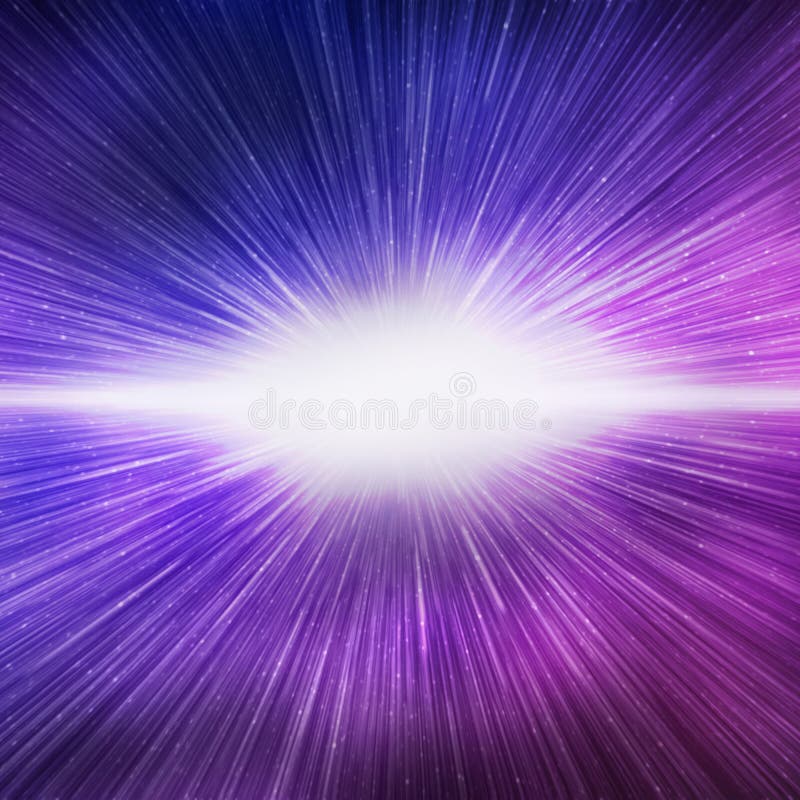 Big Bang Effect on Bright Purple Blue Galaxy Sky, Square Background ...